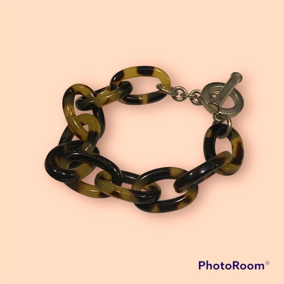 Jewelry | Classic Vintage Tortoise Shell Link Bracelet 6 Long | Poshmark